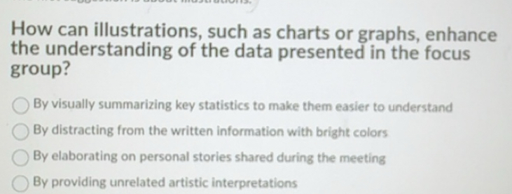 Solved: How can illustrations, such as charts or graphs, enhance the ...