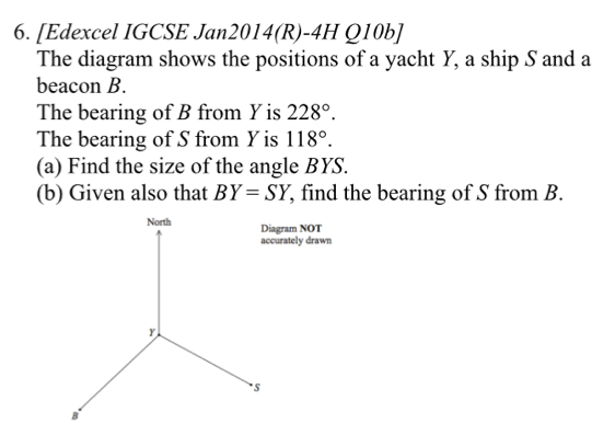 Solved: [Edexcel IGCSE Jan2014(R)-4H Q10b] The diagram shows the ...