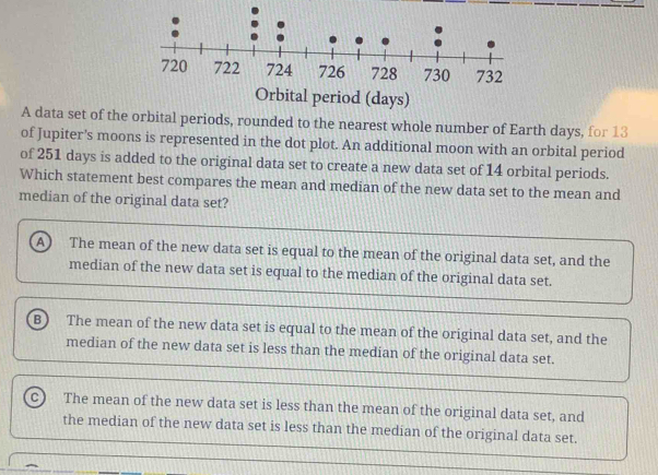 تم الحل:Orbital period (days) A data set of the orbital periods ...