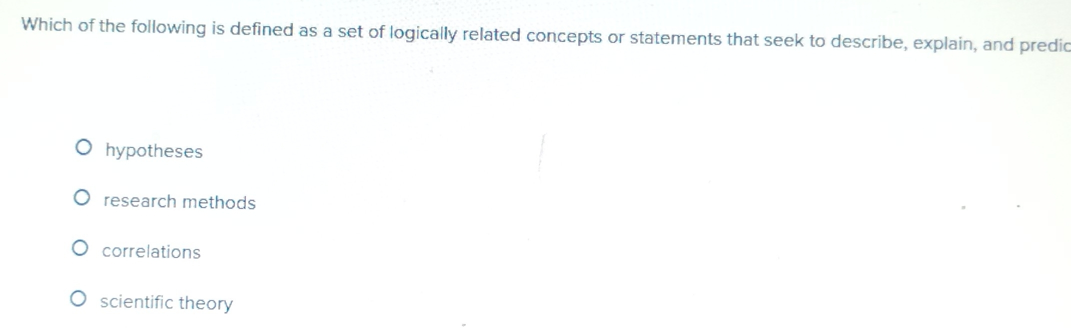 Solved: Which of the following is defined as a set of logically related ...