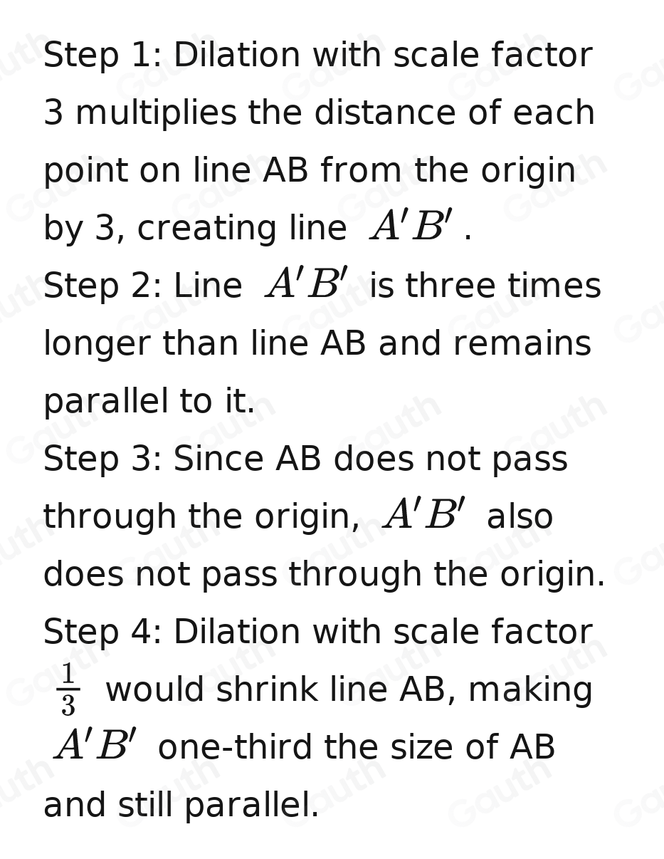 Solved: Line AB is on the coordinate plane and does not pass through ...