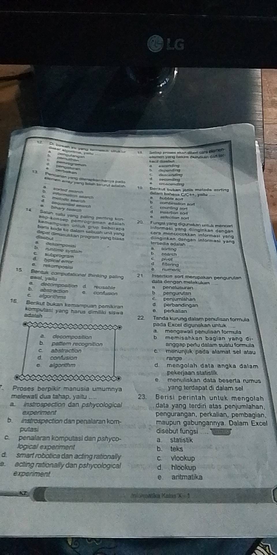 Telah dijawab:Di béean n yong tarmesux struktur R Setiap proses eken ...