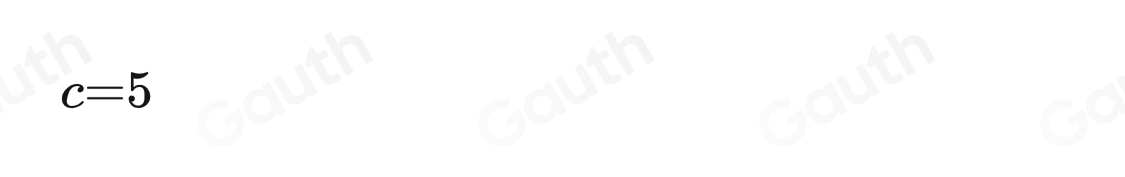 Solved: Solve 5(3c-2)-7c=40-2c [Math]