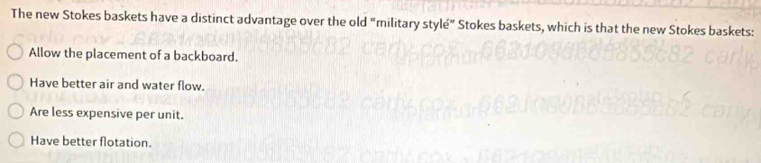 Solved: The new Stokes baskets have a distinct advantage over the old ...