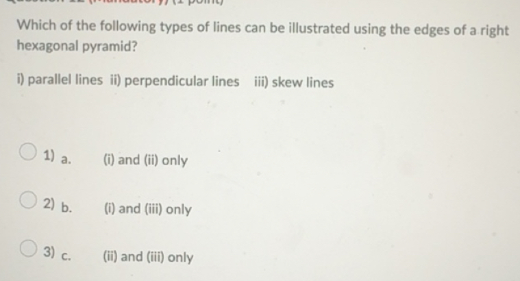 Solved: Which of the following types of lines can be illustrated using ...