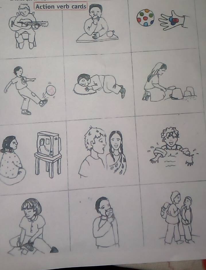 Resuelto:Action verb cards