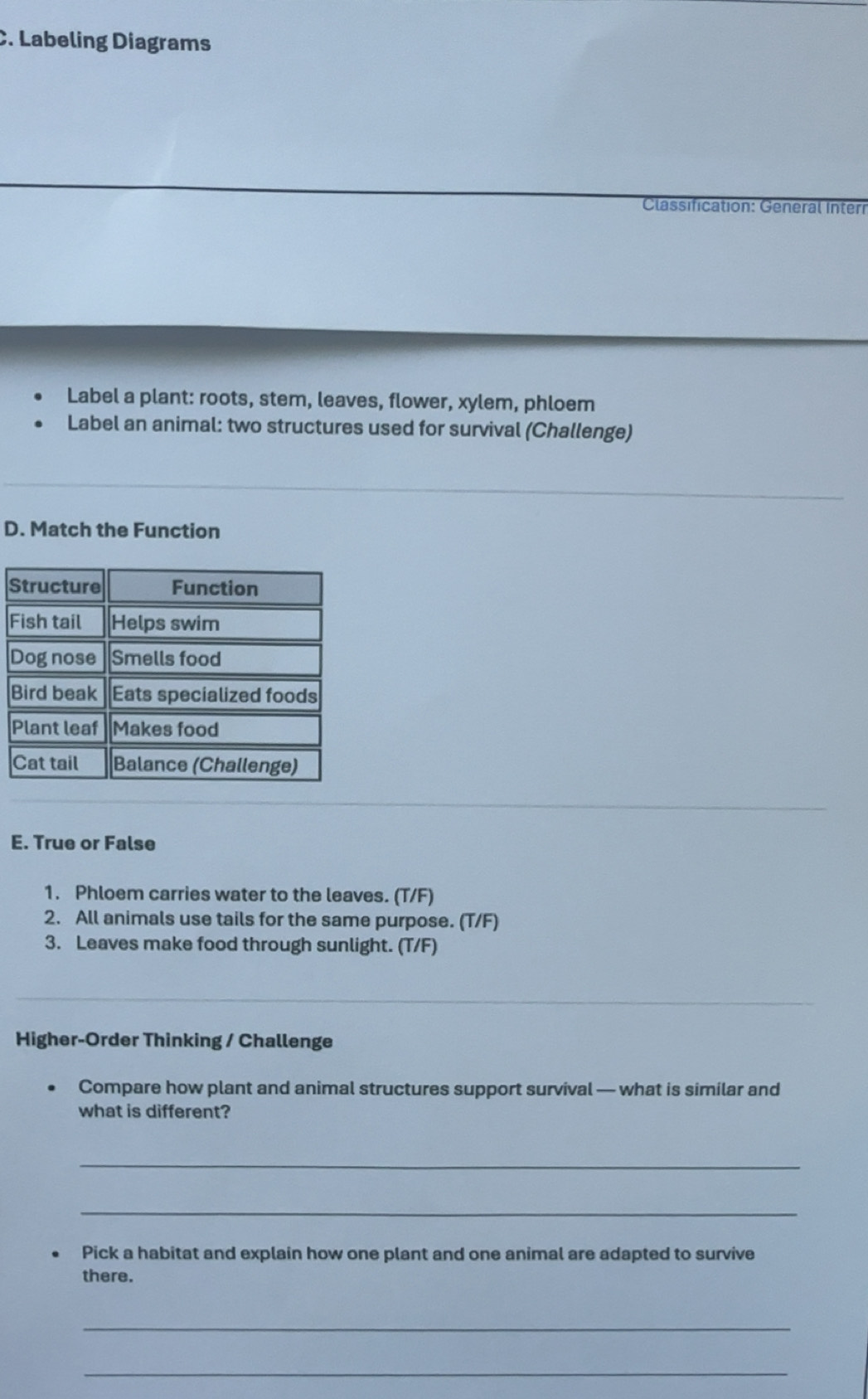 Gelöst:Labeling Diagrams Classification: General Inter Label a plant ...