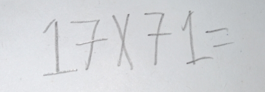 Solved: 17 * 71= [Math]