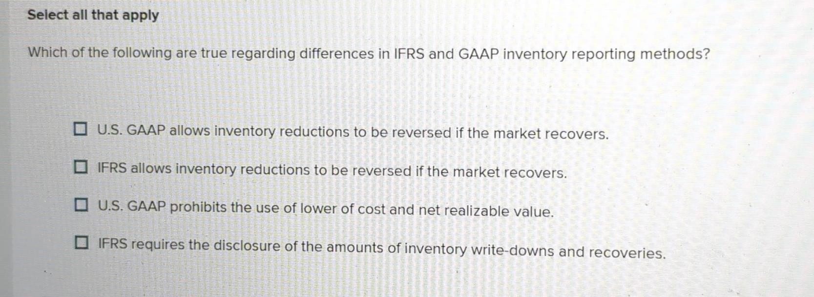 Solved: Select all that apply Which of the following are true regarding ...