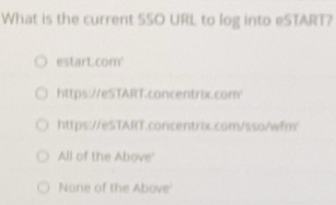Solved: What is the current SSO URL to log into eSTART? estart.com ...