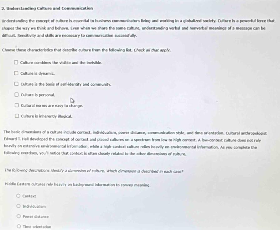 Solved: Understanding Culture and Communication Understanding the ...