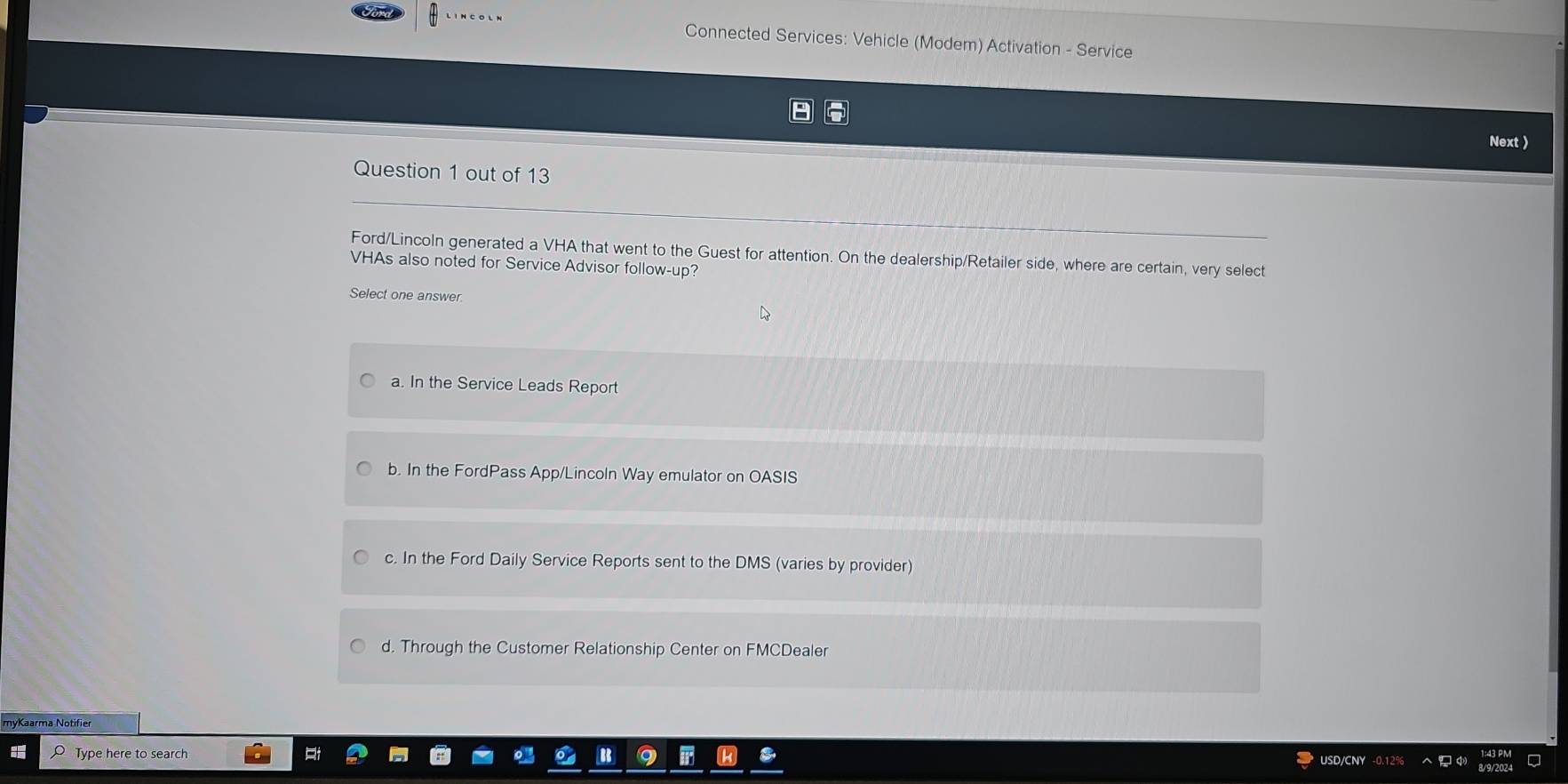 Solved: Connected Services: Vehicle (Modem) Activation - Service Next ...
