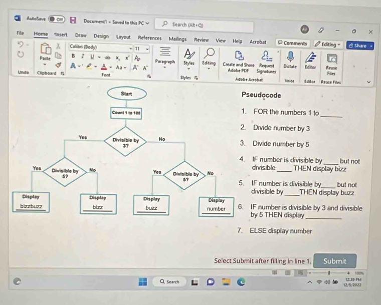 Solved: AutoSave Of Document1 = Saved to this PC √ Search (AR+Q) File Home insert Draw Design ...