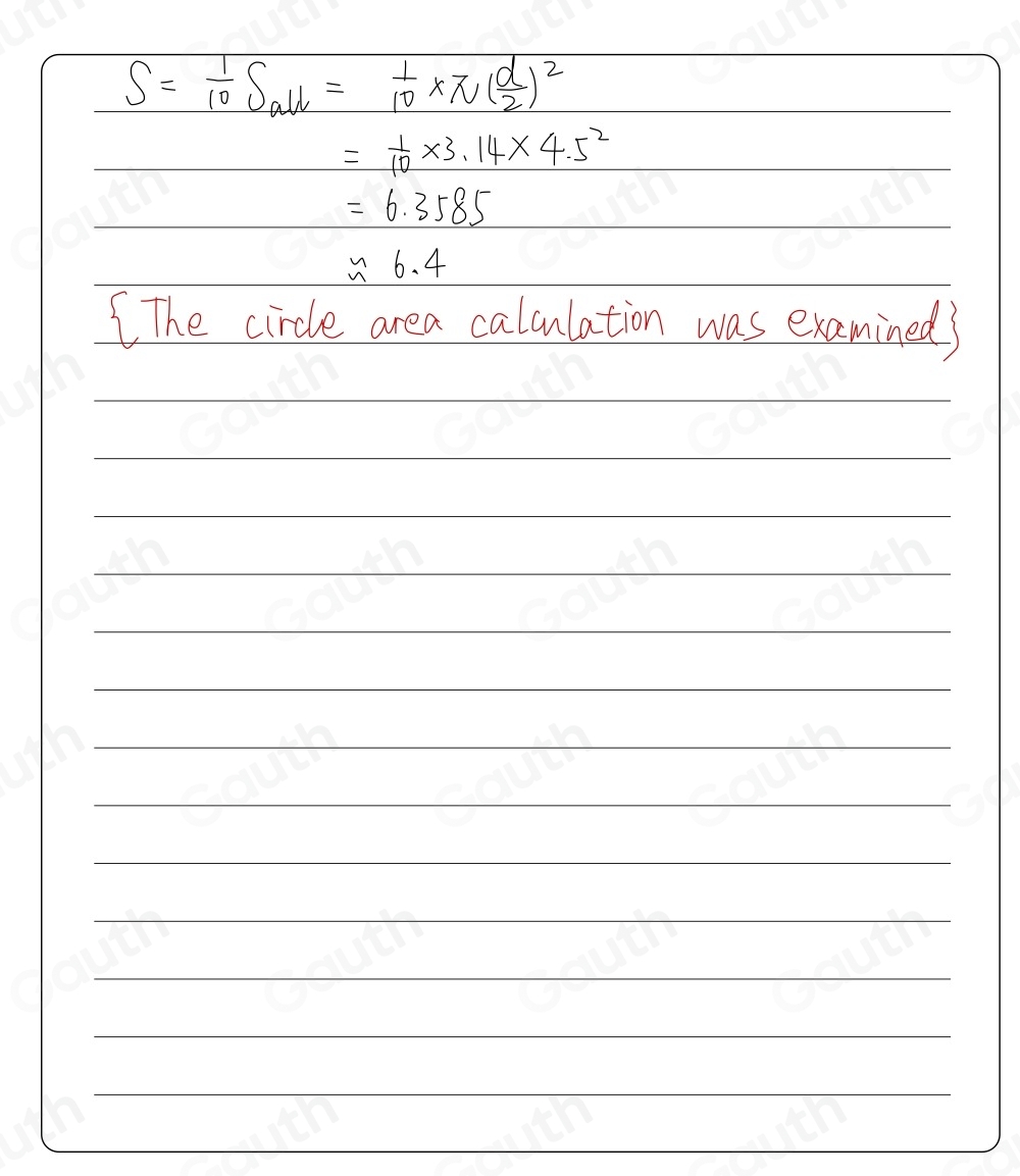 Solved: A pie has a diameter of 9 inches. What is the area of a slice ...