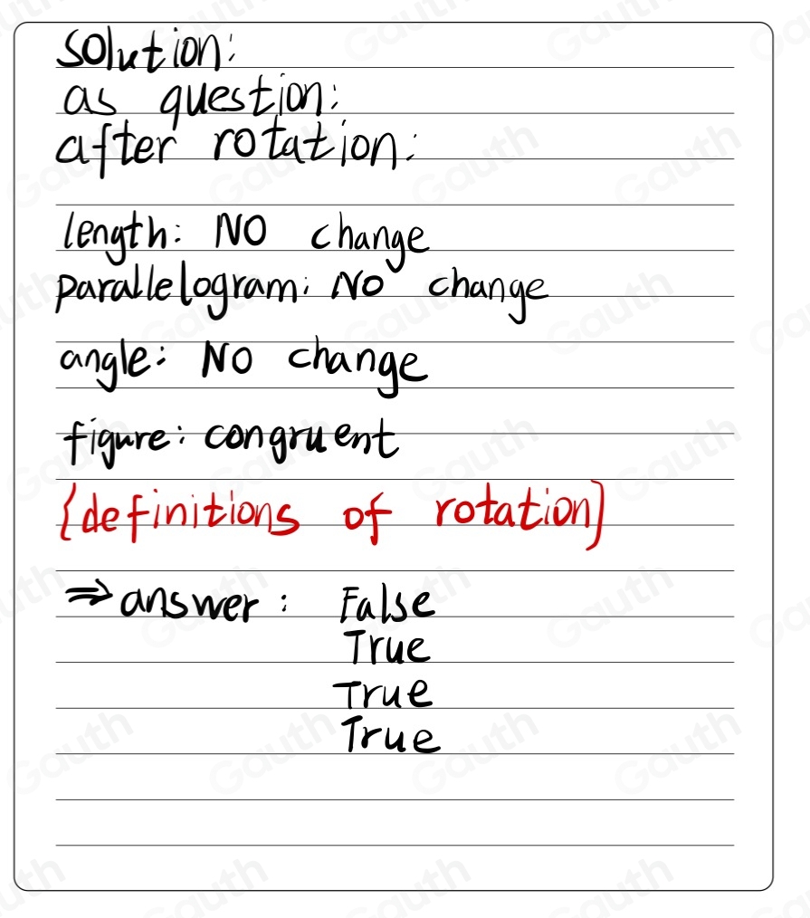 Solved: Rotate the figure 270° clockwise about the origin. Then decide ...