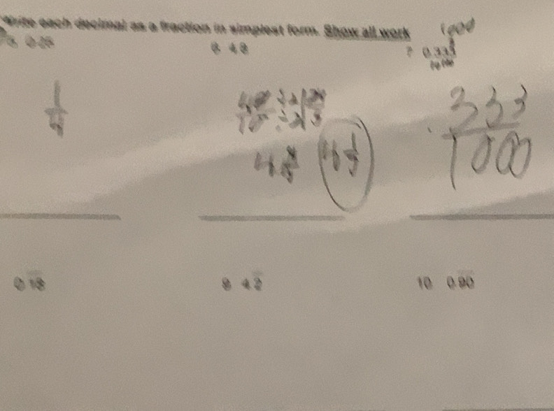 Solved: 333/1000 __ _ _ [Math]