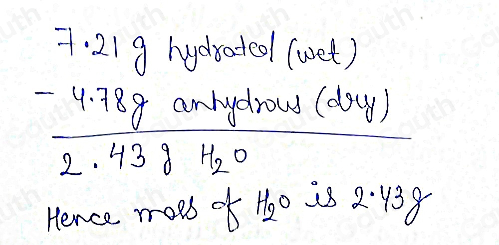 Solved: This example walks us through the process of determining the ...