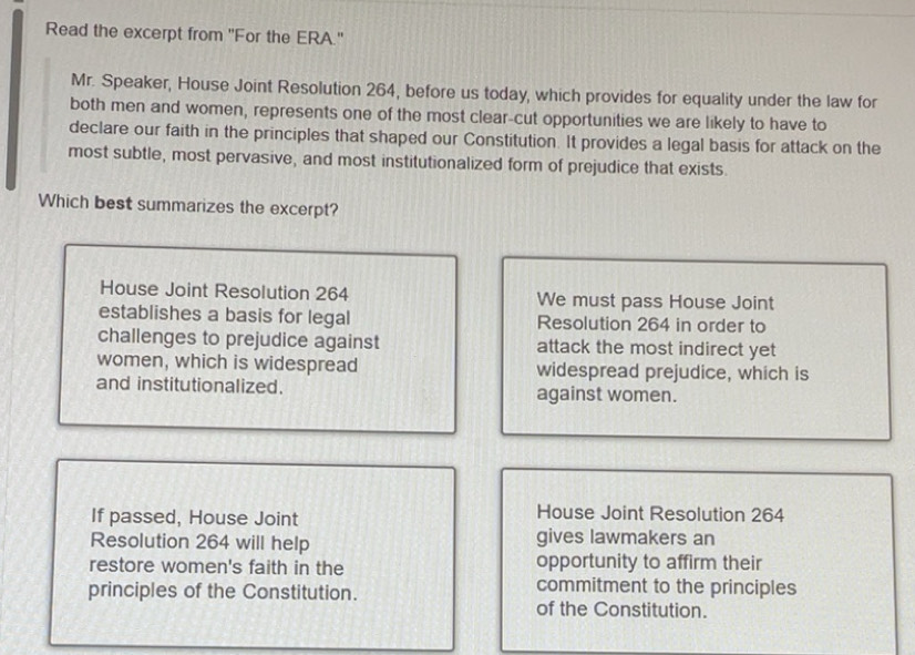 Solved: Read the excerpt from 