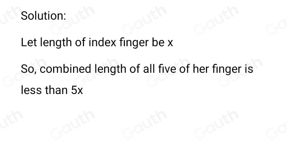 Solved: Reasoning Tessa said that the combined length of all five of ...