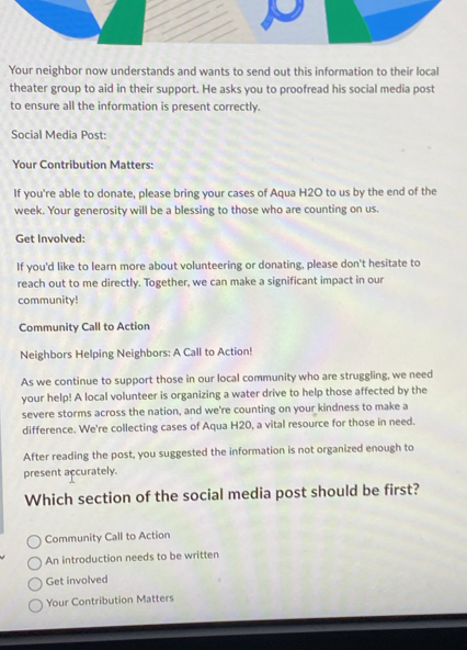 Solved: Your neighbor now understands and wants to send out this ...