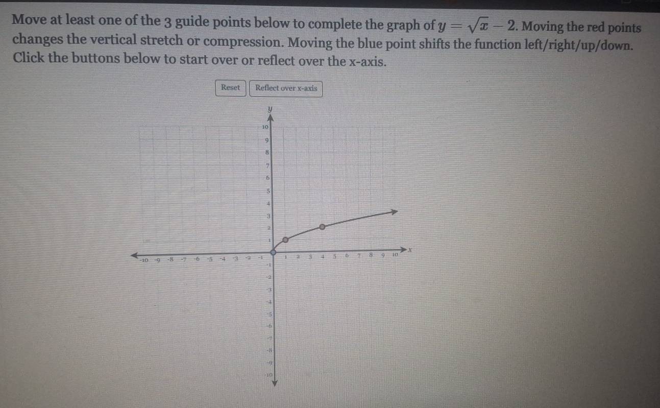 Solved: Move at least one of the 3 guide points below to complete the ...