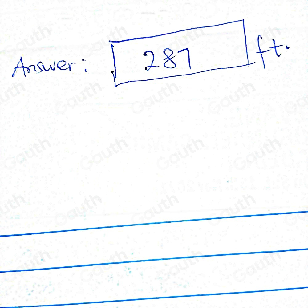 Solved: To indirectly measure the distance across a river, Skylar ...