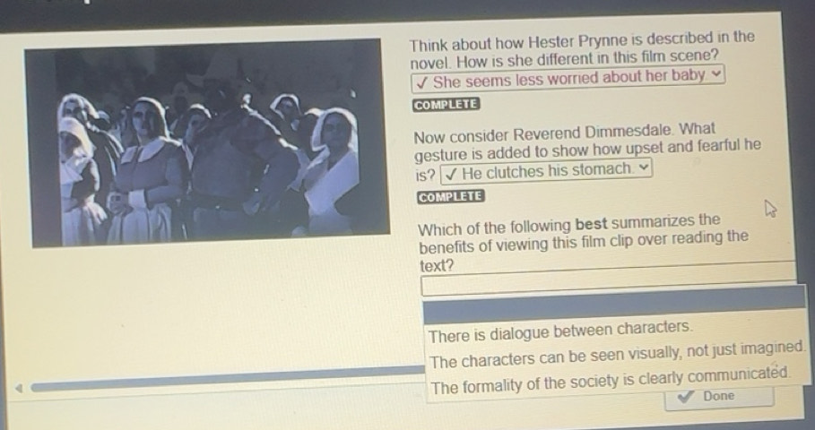 Solved: hink about how Hester Prynne is described in the ovel. How is ...