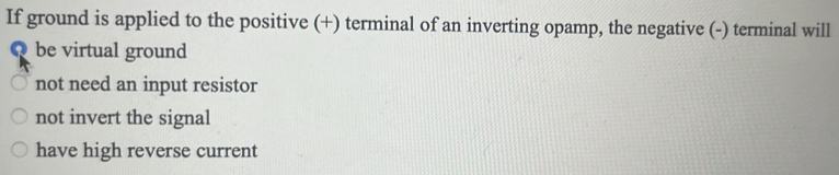 Selesai:If ground is applied to the positive (+) terminal of an ...
