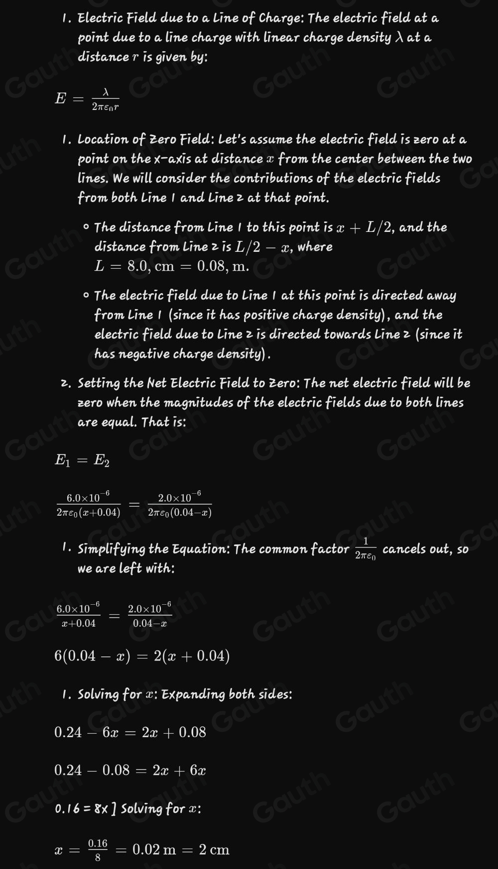 Solved: In the figure above, short sections of two very long parallel ...