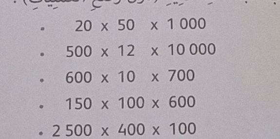 Résolu :20* 50* 1000 500* 12* 10000 600* 10* 700 150* 100* 600 2500 ...