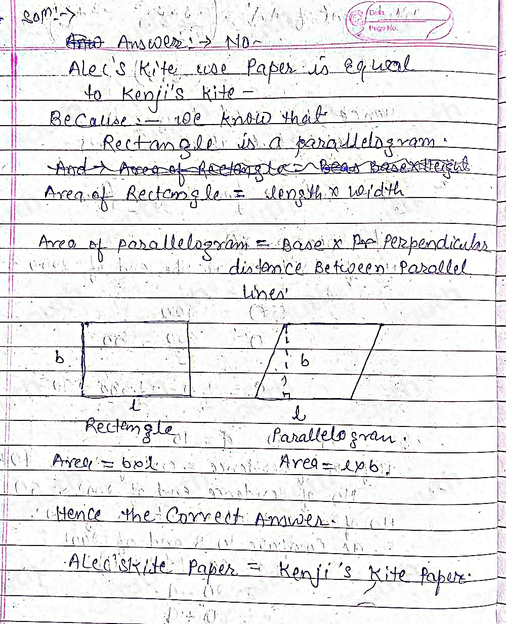 Solved: Kenji and his brother Alec make paper kites for a kite fight ...