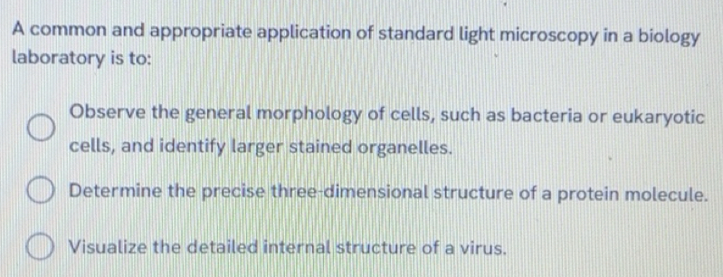 Solved: A common and appropriate application of standard light ...