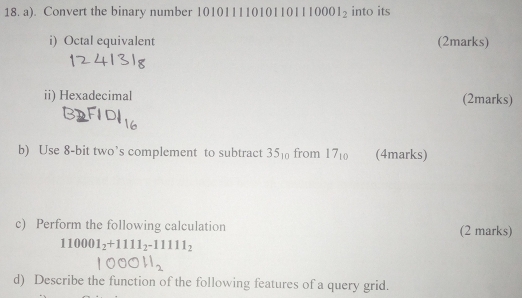 Solved: Convert the binary number 1010111101011011 10001_2 into its i ...