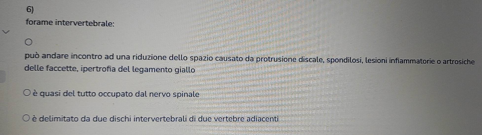 Risolto:forame intervertebrale: può andare incontro ad una riduzione ...