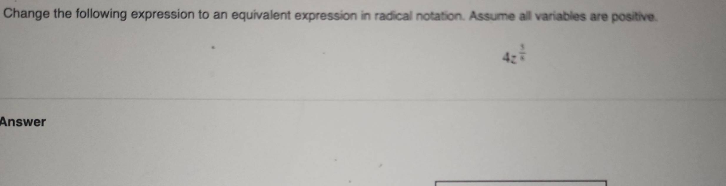 Solved: Change the following expression to an equivalent expression in ...