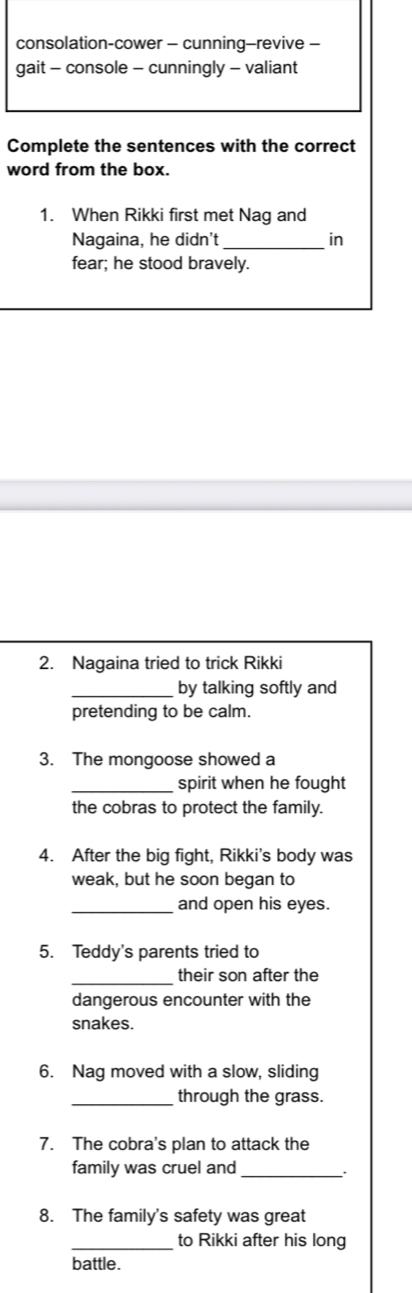 Resuelto:consolation-cower - cunning-revive - gait - console ...