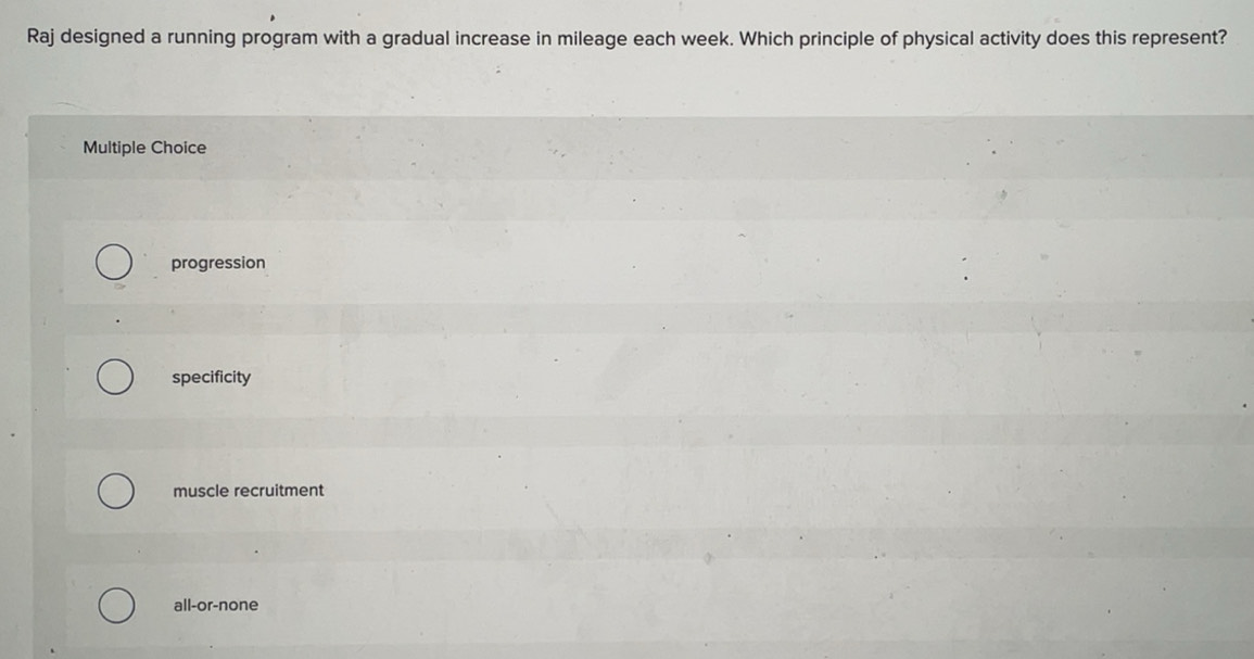 Solved: Raj designed a running program with a gradual increase in ...
