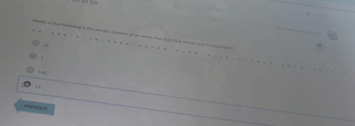 Solved: Which of the following is the atomic number of an atom that has ...