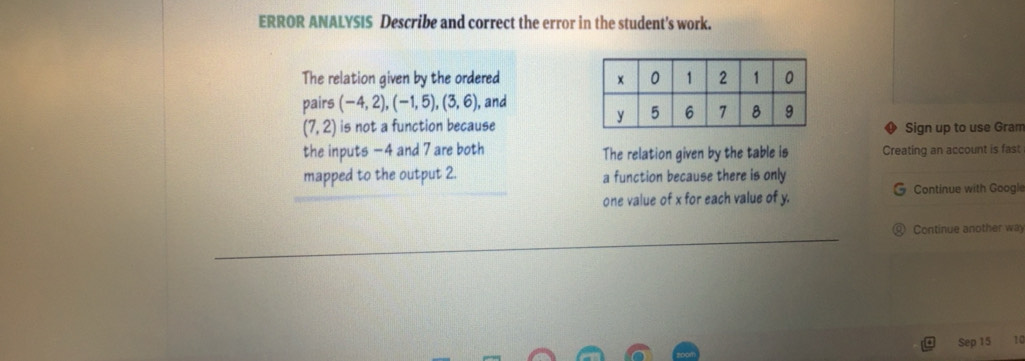 Solved: ERROR ANALYSIS Describe and correct the error in the student's ...