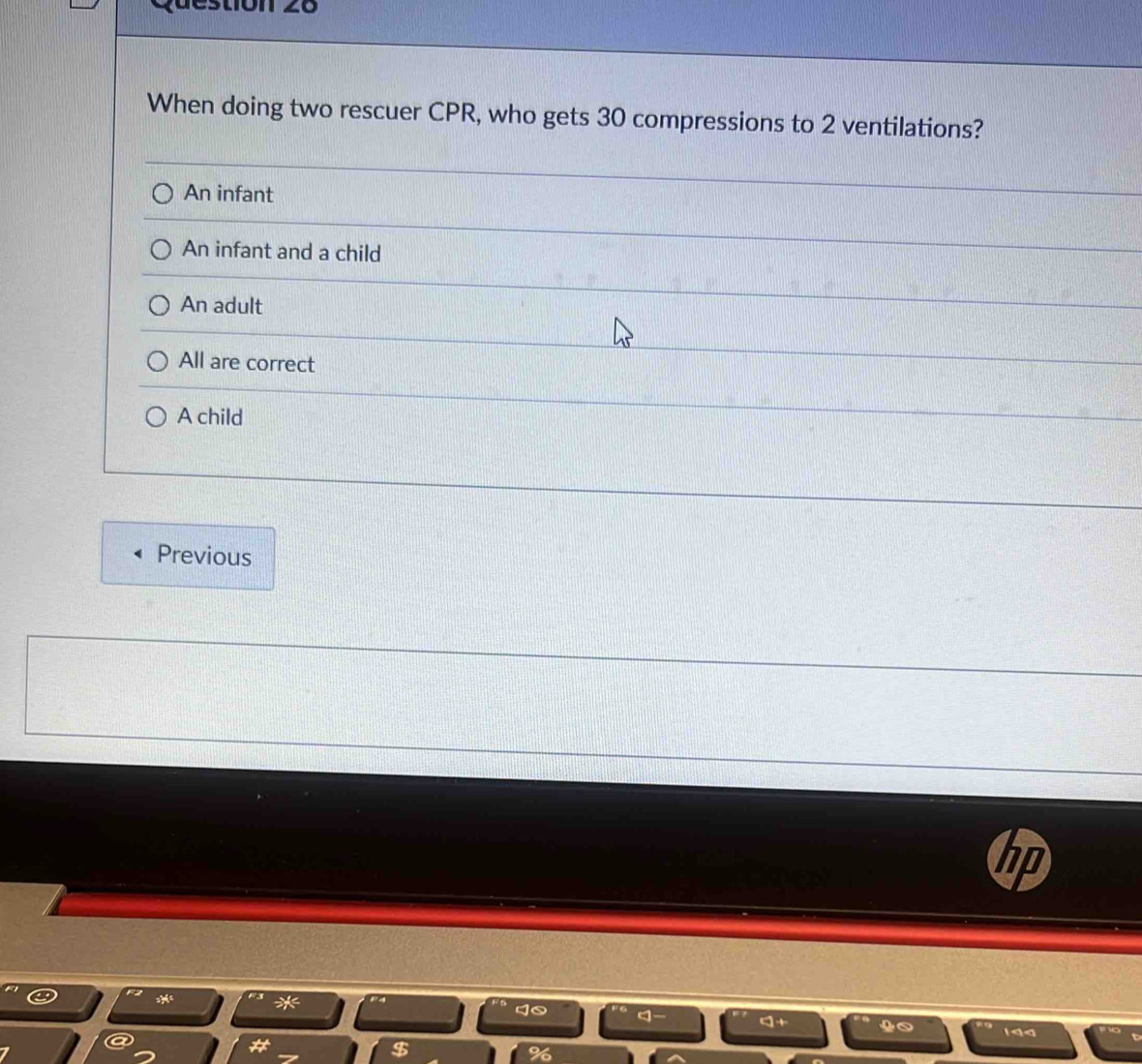 Solved: When doing two rescuer CPR, who gets 30 compressions to 2 ...