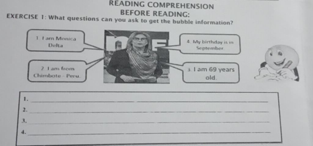 Resuelto:READING COMPREHENSION BEFORE READING: EXERCISE 1: What ...