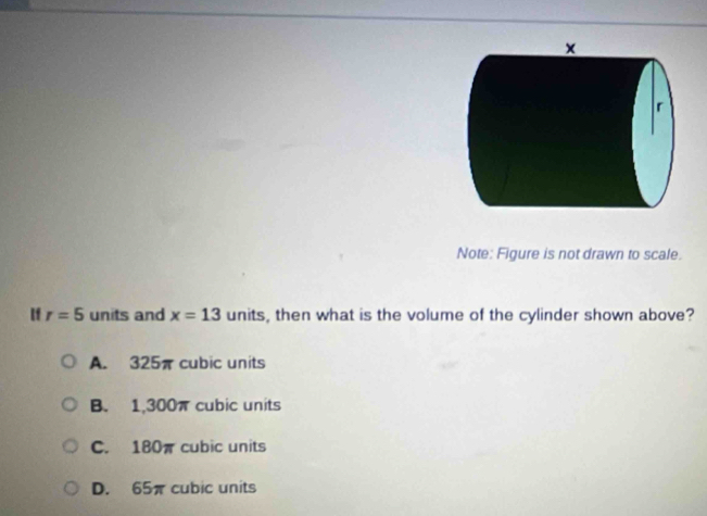 Solved: Note: Figure is not drawn to scale. If r=5 units and x=13 units ...