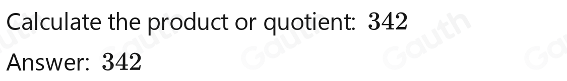 Solved: 19* 18= [Math]