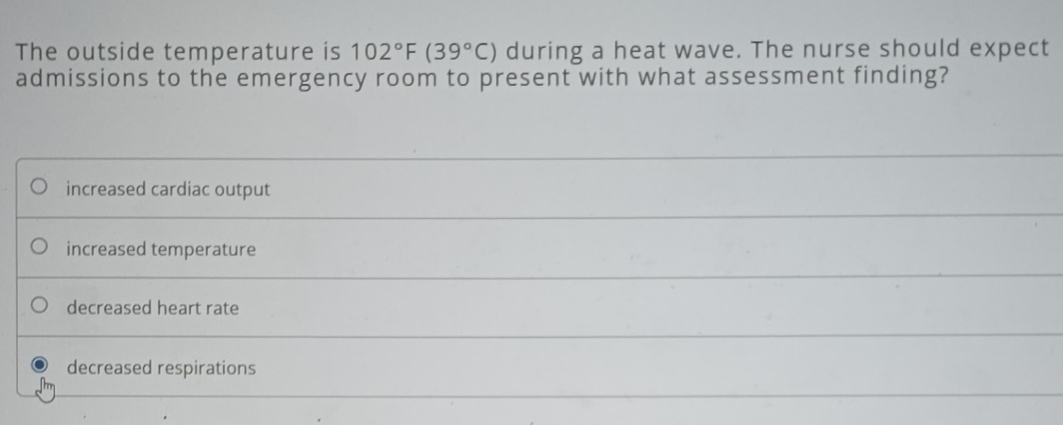 Solved: The outside temperature is 102°F(39°C) during a heat wave. The ...