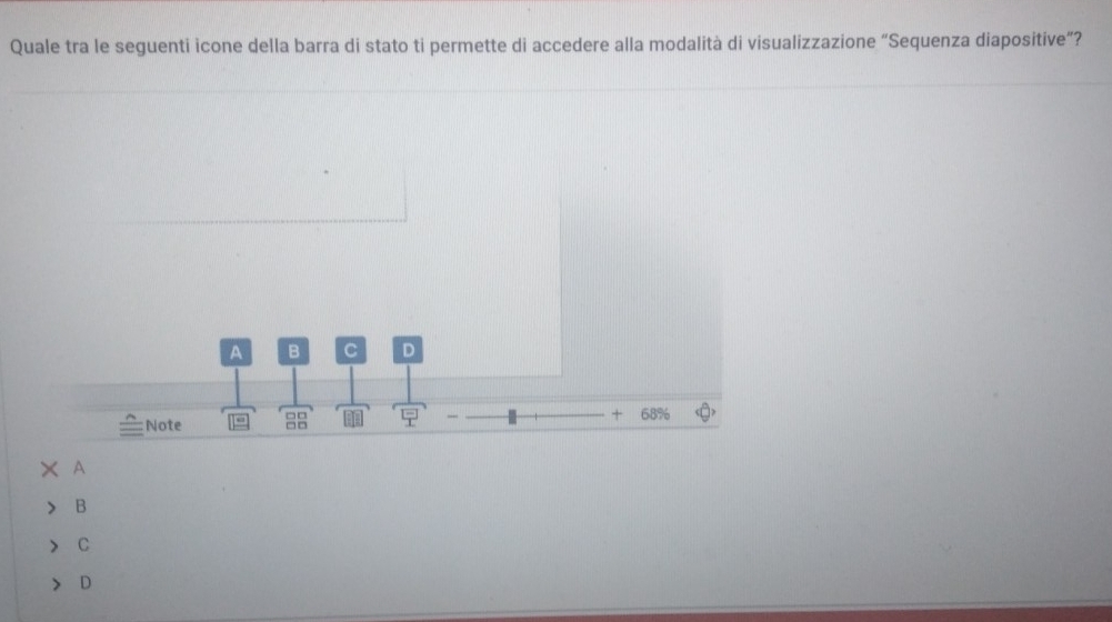 Risolto:Quale tra le seguenti icone della barra di stato ti permette di ...