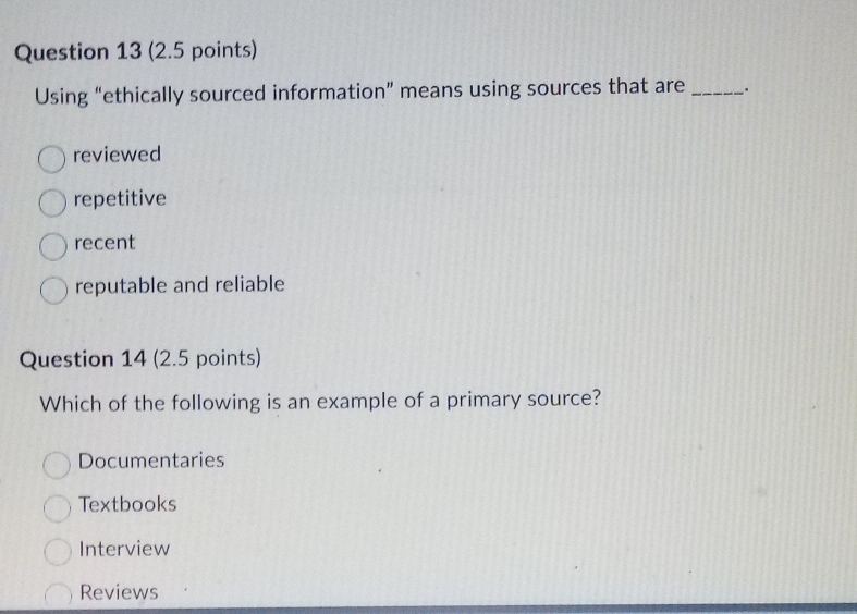 Solved: Using “ethically sourced information” means using sources that ...