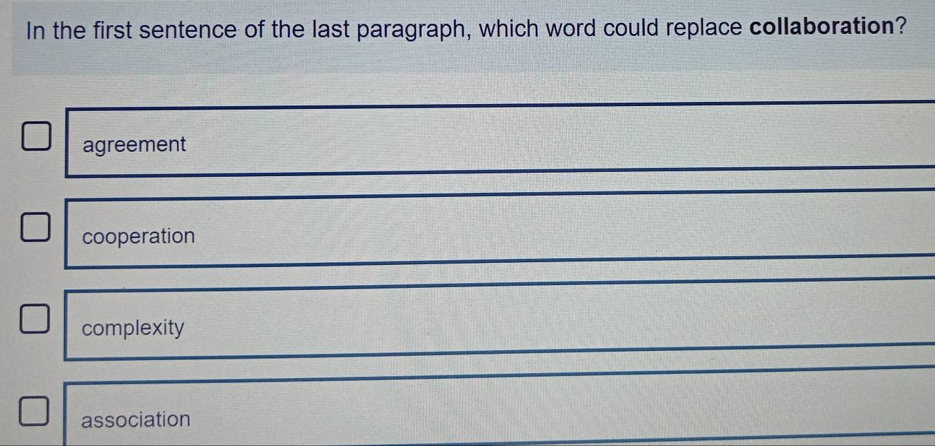 Resuelto:In the first sentence of the last paragraph, which word could ...