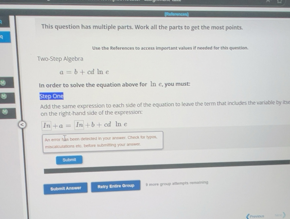 Solved: [References] This question has multiple parts. Work all the ...