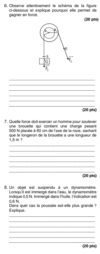Solved: Observe attentivement le schéma de la figure ci-dessous et ...