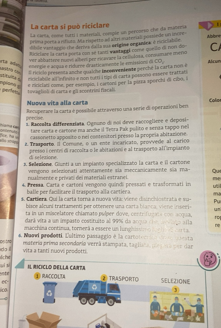 Risolto:La carta si può riciclare La carta, come tutti i materiali ...